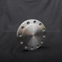 China TG A234 Butt Welding Flange Blind ANSI 150 A105 B16.5 Black Lacquered for sale