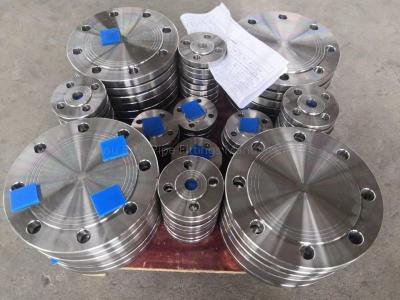 China 300# 600# A105N Mild Steel Blind Flange Back Ring , FF Carbon Steel Plate Flange for sale