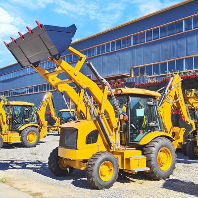 China Hot Sale Four-wheel Drive 4x4 Crab Move Mini Backhoe Excavator Loader Small Backhoe Loader Escavadeira Retroescavadeira for sale
