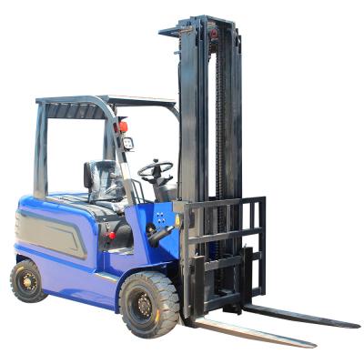 China China Electric Forklift 4 Wheel 1ton 2ton Full Electric Pallet With Four Big Tyres Forklift for sale