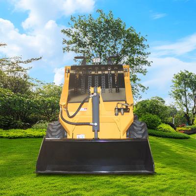 China Hot Selling Mini Sliding Loader CE Approved Electric Tracked Skid Steer Loader With Attachments for sale