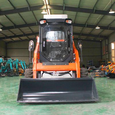 China Hot Sale China Diesel Mini Skid Steer Wheel Loader Earth-Moving Machinery Skid Steer Loader With Bucket for sale