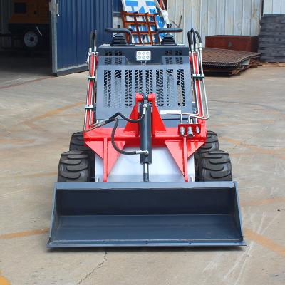 China FREE SHIPPING Cheap Mini Skid Steer Loader Diesel Gasoline Mini Skid Steer Loaders Wheel Loader Mini 430kg for sale