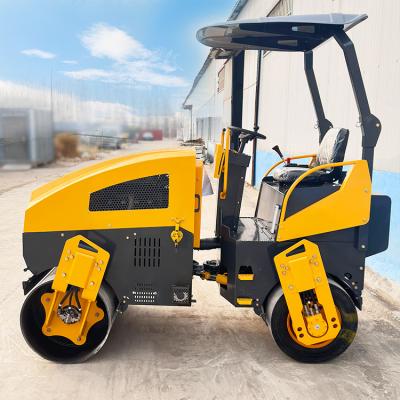 China 3.5 Ton Construction Machinery Steel Wheel Road Roller Double Drum Vibratory Roller for sale