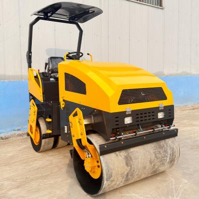 China China Brand 3.5ton Road Roller Double Drum Earth Road Roller Machine Vibratory Mini Road Roller for Sale for sale