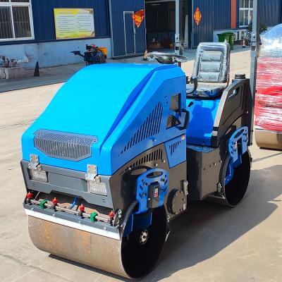 China Construction Machinery Dual Drum 1 Ton 2 Ton 3 Ton Diesel Hydraulic Vibrating Road Roller Compactor for sale