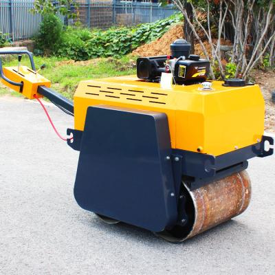 China 500KG Road Roller Factory Price of Vibratory Double Drum Road Roller Walk Behind Roller for sale