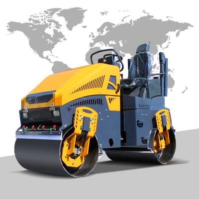 China High Quality Road Roller Double Drum Compactor 3 Ton Vibratory Mini Asphalt Roller for sale