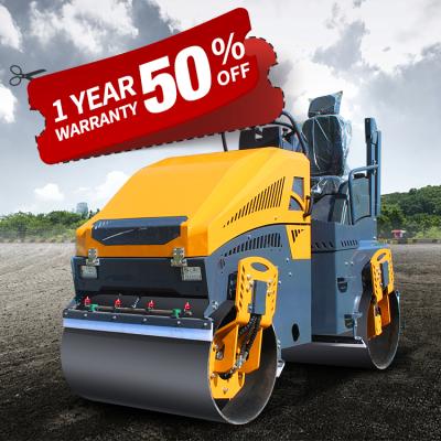 China Road Roller 3 Ton Double Drum Vibratory Road Roller Compactor Roller for Asphalt Road Construction for sale