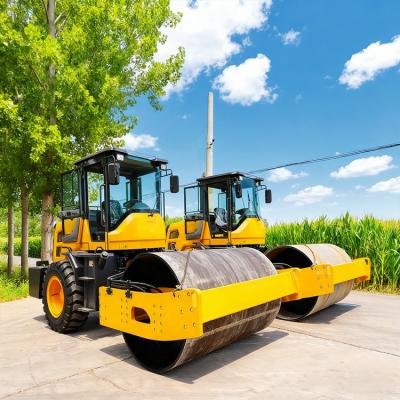 China 6Ton 8Ton 10Ton Diesel Single Drum Padfoot Smooth Road Roller Compactor Vibratory Asphalt Roller for Sale for sale