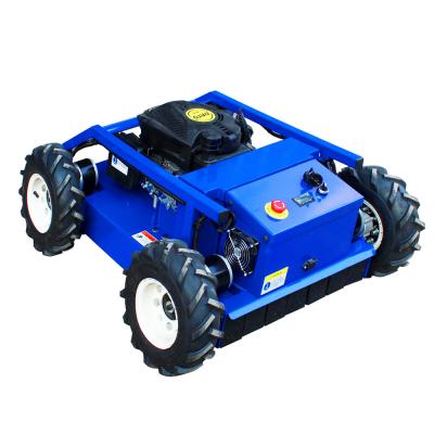 China EPA Euro 5 Remote Control Robot Lawn Mower Remote Control Gasoline Powerful Robotic Lawn Mower for sale