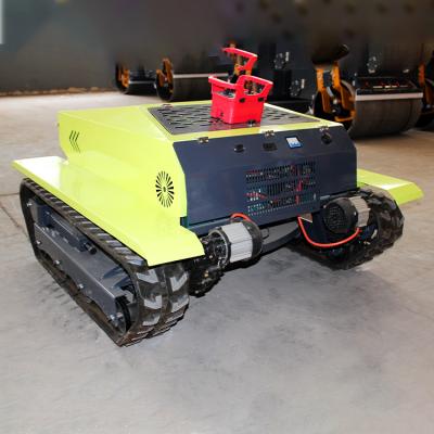 China Multifunction CE EPA Approved All Terrain RC Grass Cutter Rubber Tracks Robot Remote Control Lawn Mower for Sale for sale