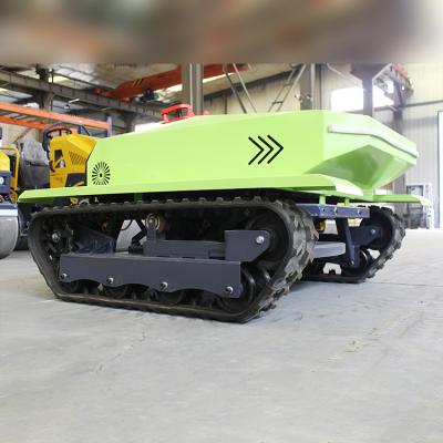 China Multifunctional Remote Control Crawler Wheel Mini Lawn Mower Robot Small Robotic Garden RC Lawn Mower for sale