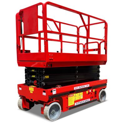 China Battery Electric Mini Manlift Elevator Work Lift Platform Hydraulic Indoor Scissor Lifts for sale