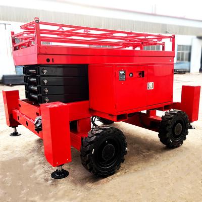 China Electric Scissor Platform Lift Self-propelled Rough Terrain Scissor for Sale for sale