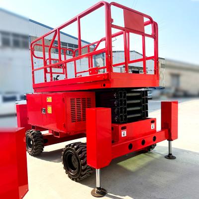 China 6m 12m Lift Work Platform Portable Scissor Lift Elevator Electric Scaffolding Lift Platform Price for sale