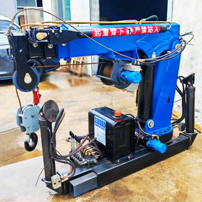 China Cheap Mini Lifting Crane Trucks Small Crane for Pickup Truck Mounted Pickup Mini Crane for sale
