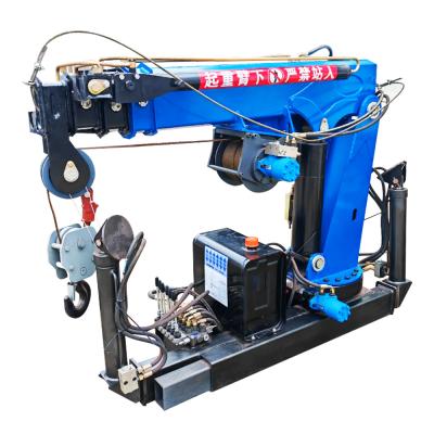 China Factory Priced Mini Pickup Truck Crane 1 Ton 2 Ton 3 Ton with Cable Winch for Sale for sale