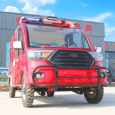 China Emergency Vehicles Mini Electric Fire Truck Diesel Pumper with 1.3 Tons Payload Electric Fire Fighting Truck Price for sale