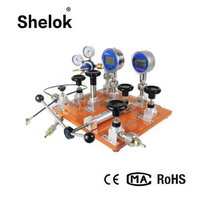 China LPG 0.05 accuracy 0-40MPa oxygen argon gas air co2 pressure reducer cng pressure reducing regulator calibrator for sale