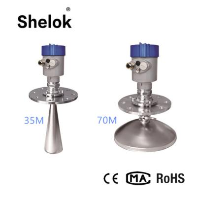 China Particles and dust 0~70M +/-3MM liquid DC24V radar level meter for sale