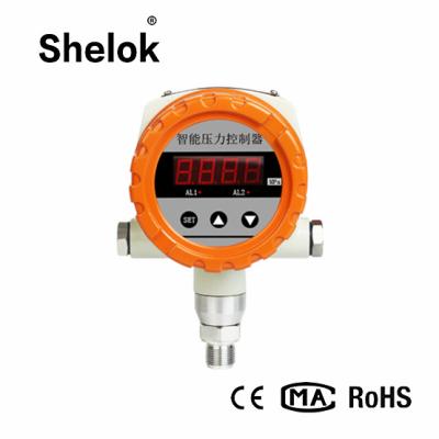 China Digital -0.1~0~0.01~100MPa gas water oil explosion proof pressure gauge controller for sale