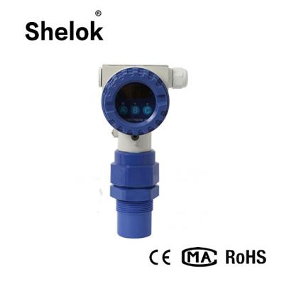 China Ultrasonic 2-30m water 4 ~ 20mA fuel tank digital level meter for sale