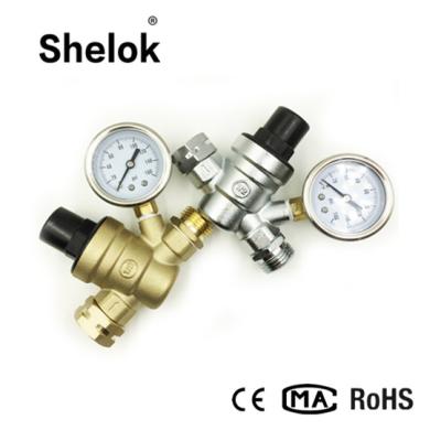 China DN 20 Lead free copper brass 2.5MPa,2.0MPa,1.6MPa water gas oil pressure regulator for sale