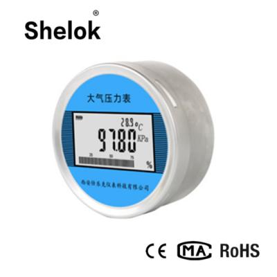 China Barometric pressure digital air medical pressure gauge air manometer with temperature compensation for sale
