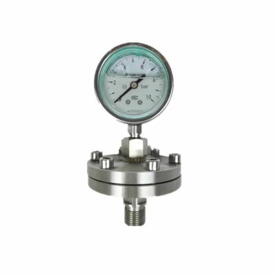 China Air oil water mpa diaphragm seal bourdon tube 300 bar pressure gauge price for sale
