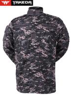 China Anti UV Army Camouflage Clothes With Zigzag Stitched Mandarin Collar for sale