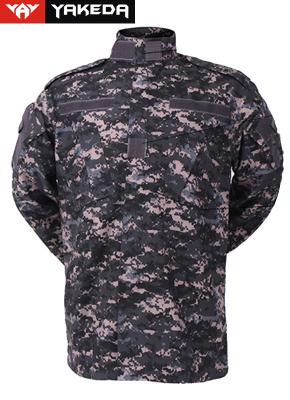 China Anti UV Army Camouflage Clothes With Zigzag Stitched Mandarin Collar for sale