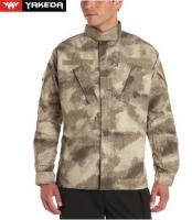 China Anti UV Army Camouflage Clothes With Zigzag Stitched Mandarin Collar for sale