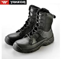 China Cow Leather Military Tactical Boots Abrasion Resistant Sandwich Mesh for sale
