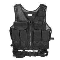 China Black Nylon Armor Tactical Gear Vests Bulletproof with Breathable for sale