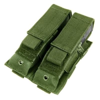 China Tactical Double Pistol Mag Pouch 2 Pistol Mags With Hook Loop Flap for sale