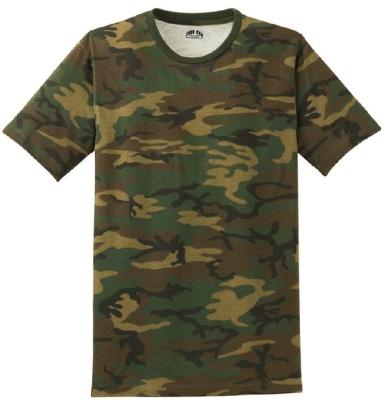 China Customized Army Camouflage Uniform , Outdoor Fitness Camouflage T Shirts for sale