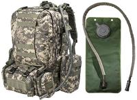 China 2.5L Tactical Hydration Backpack Hydration Water Bladder With 3 Molle Bags for sale
