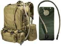 China 2.5L Tactical Hydration Backpack Hydration Water Bladder With 3 Molle Bags for sale