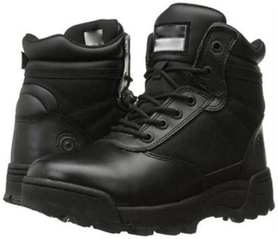 China Black Military Tactical Boots Classic 6 Inch Side - Zip Comfortable for sale