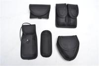 China Tactical  Military Combat Belt , 1000D Oxford Black Military Belt With Small Pouches for sale