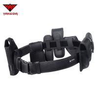 China Tactical  Military Combat Belt , 1000D Oxford Black Military Belt With Small Pouches for sale