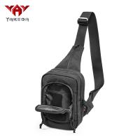 China Durable Black Nylon Tactical Sling Bag , Cross Body Gun Backpack for sale