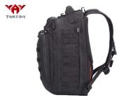 China Durable Outdoor Travel Black Tactical Day Pack Customized Logo 30L - 40L Capacity for sale