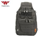 China Rainproof Laser Cut Outside Hiking Tactical Sling Bag PP Webbing Size 24*17*27.5CM for sale