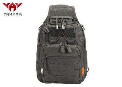 China Rainproof Laser Cut Outside Hiking Tactical Sling Bag PP Webbing Size 24*17*27.5CM for sale
