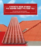 China UV Resistant Overlap Spanish Roof Tile with Noise Reduction for sale