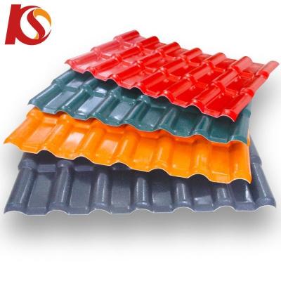 China Customized ASA Synthetic upvc roofing Sheet Durable Resin Roof Tile for sale