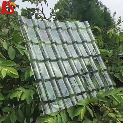 China Customized Length 2.3-3.0MM ASA PVC Resin Tile Trapezoidal Corrugated Roofing Sheet for High Impact Resistance and Strong for sale