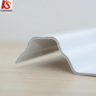 China Plastic Roofing Tile PVC Tejas 3 Layers Grey Roof Shingles Corrugated UPVC Roof Sheet 720mm Width for sale